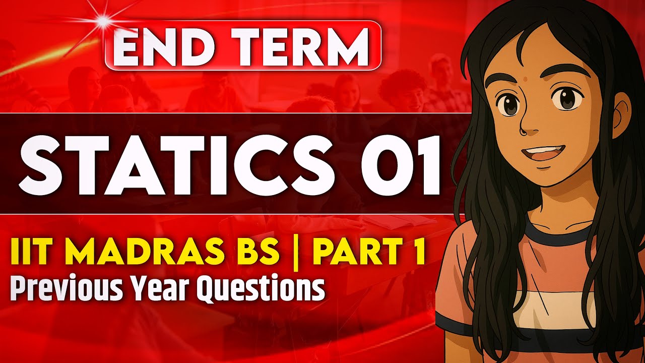Statistics 01 pyq ( part 1) || End term pyq || IIT Madras BS Degree - YouTube