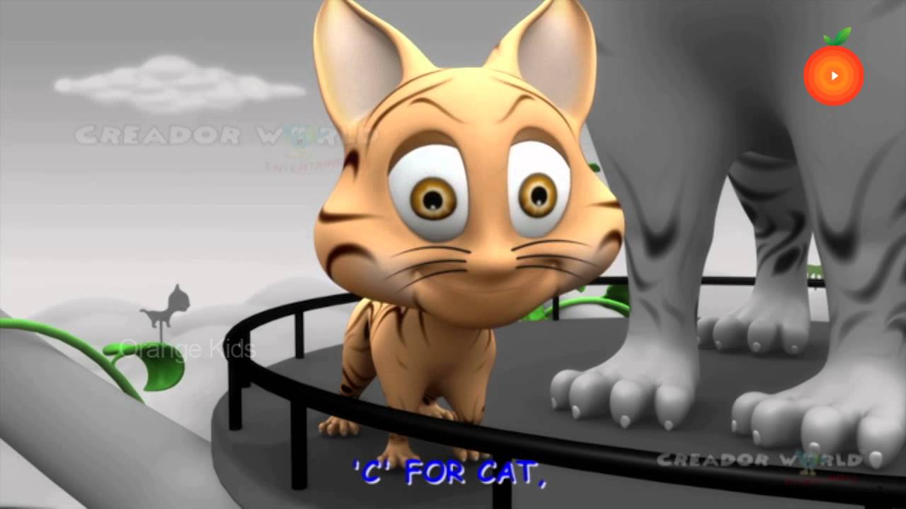 C For Cat Song - Kids Learning videos | Nursery Rhymes | Orange Kids ...