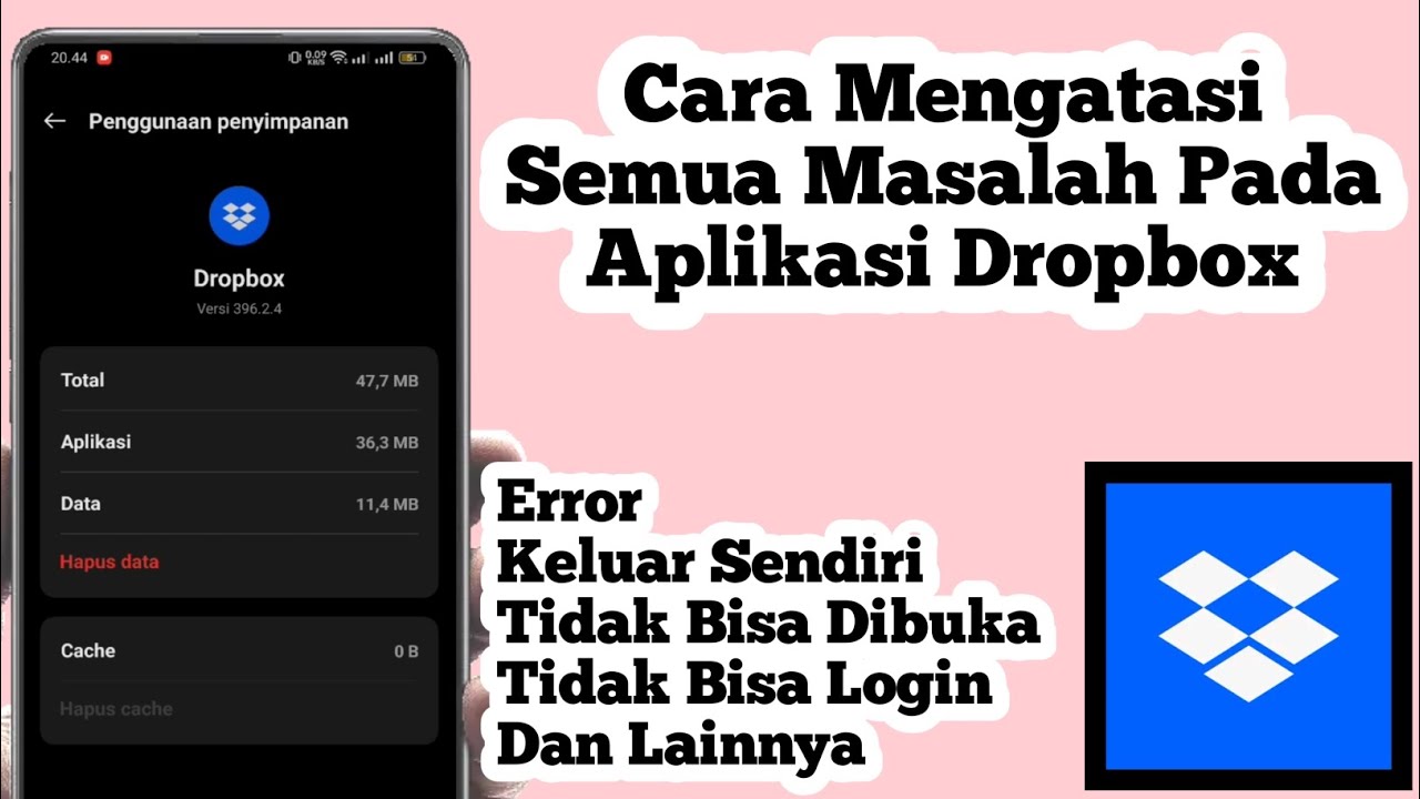 Cara Mengatasi Masalah Pada Aplikasi Dropbox | Cara Mengatasi Aplikasi ...