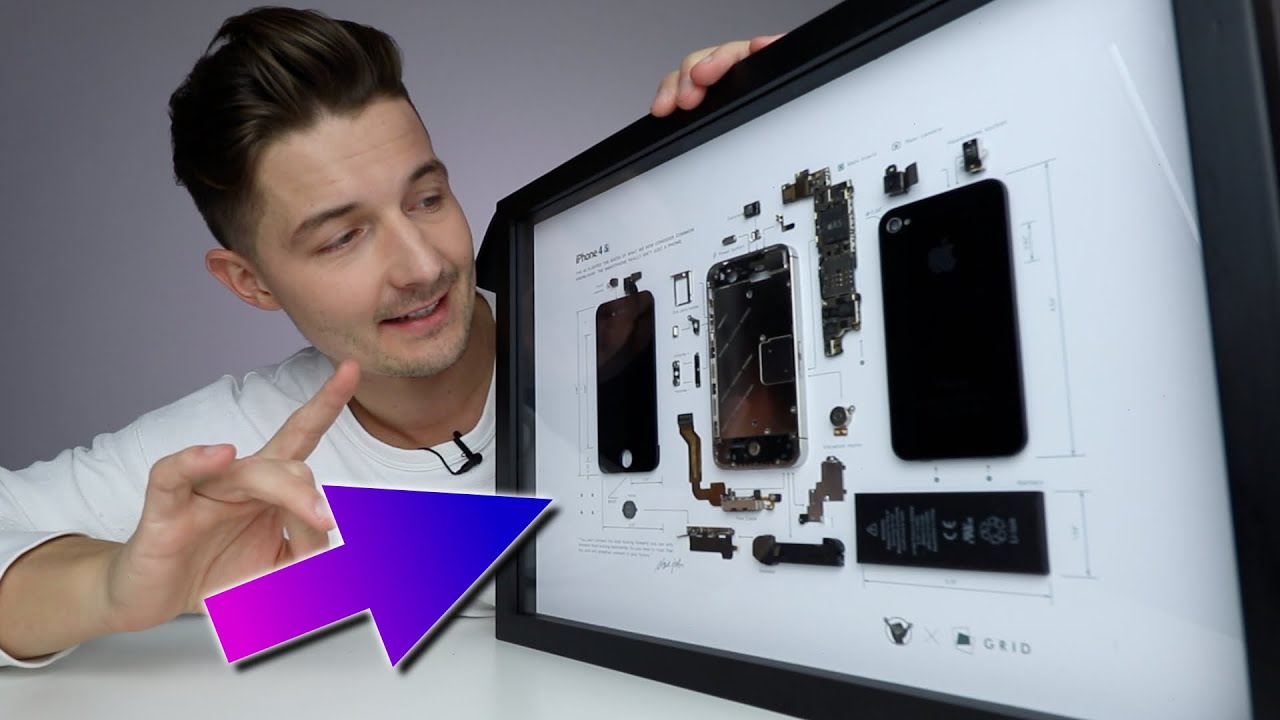 iPhone in a frame! Tech decoration level 1000! - Gridstudio - YouTube