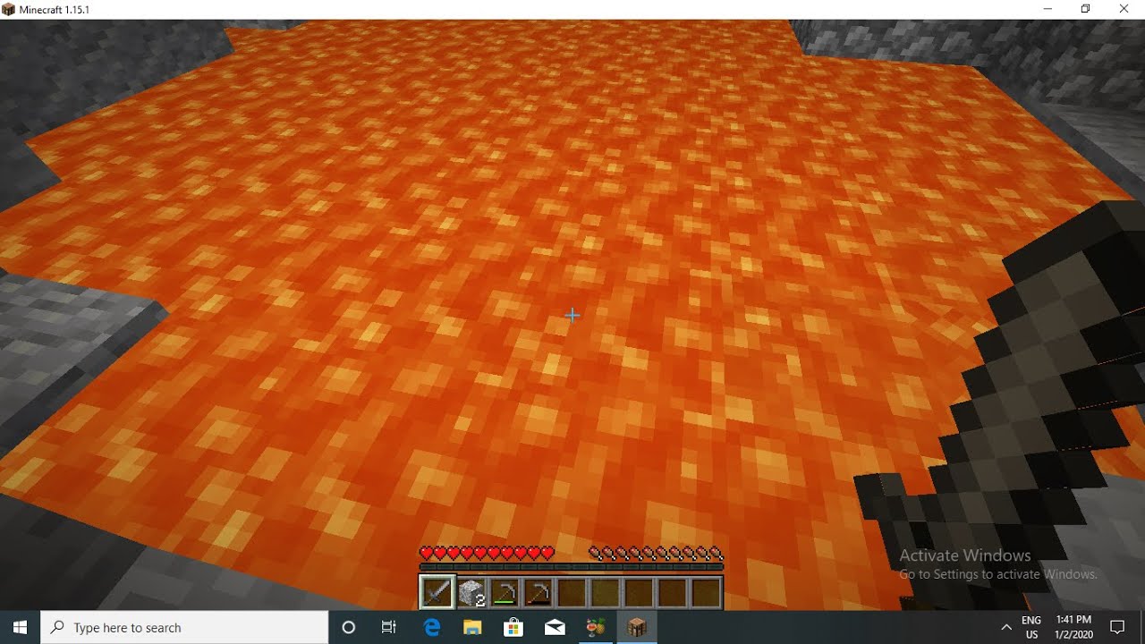 Minecraft we find the lawa mine - YouTube