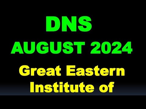 DNS August 2024 Great Eastern Institute of Maritime Studies Sponsorship ...