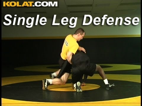 Wrestling Moves KOLAT.COM Single Leg Defense - YouTube