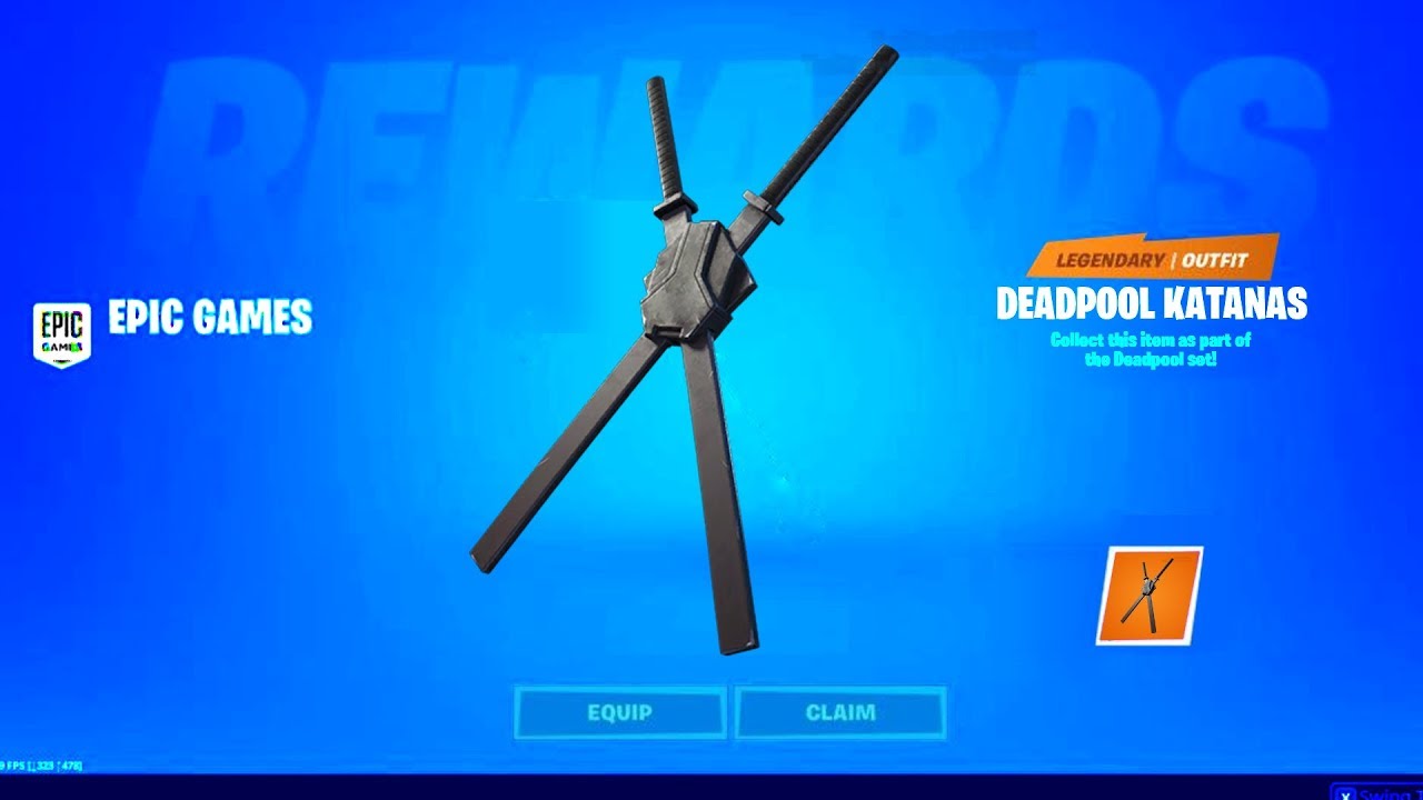 How To Get *FREE* DEADPOOL KATANAS Backbling! Fortnite FREE Deadpool ...