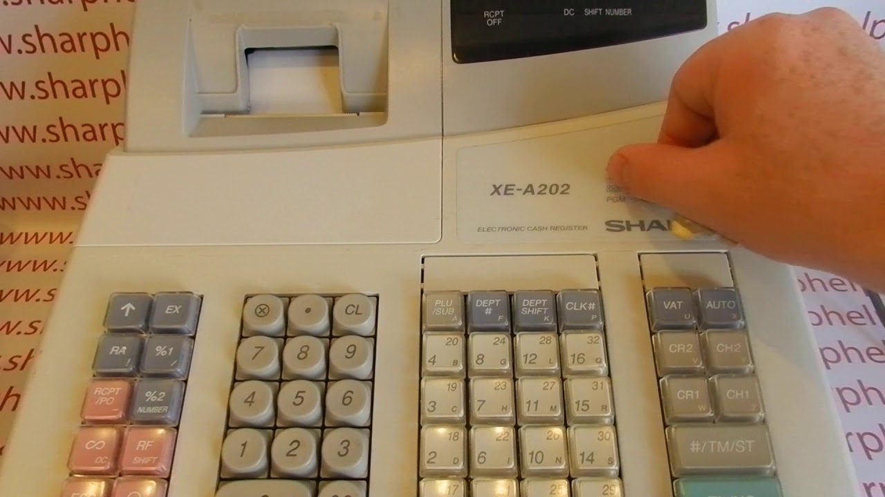 How To Switch Back To Receipt Style Printing Sharp XE-A202 / XEA202 ...