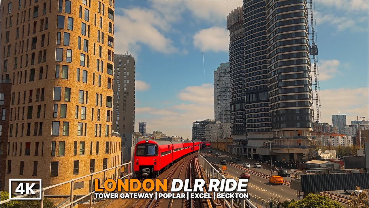 What a View from the DLR Front Seat 🤯 | Tower Gateway to Beckton on a ...