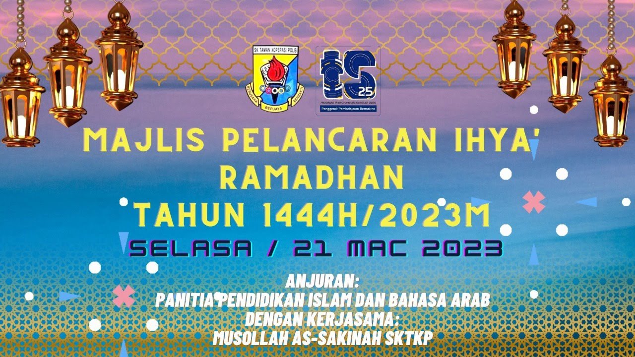 MAJLIS PERASMIAN PROGRAM IHYA' RAMADHAN 2023 - YouTube
