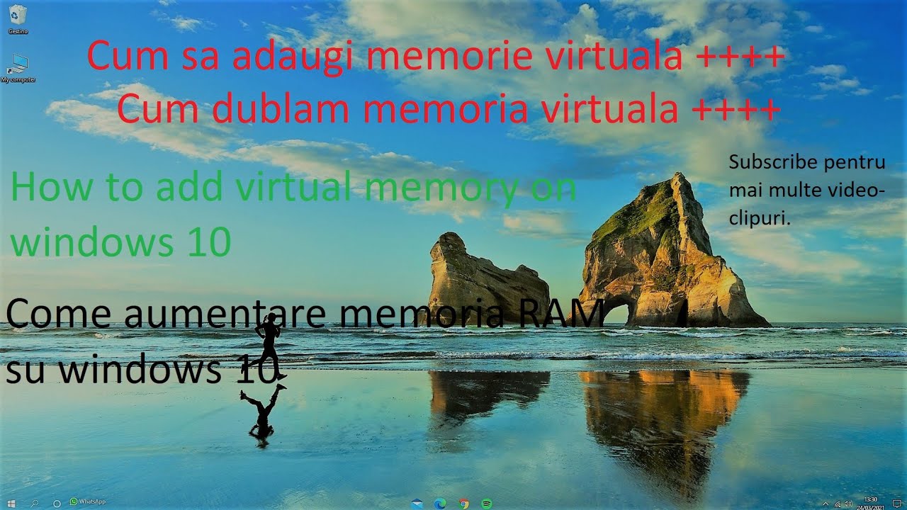 Cum sa adaugi memorie virtuala GRATIS pe Windows10 | How to add virtual ...