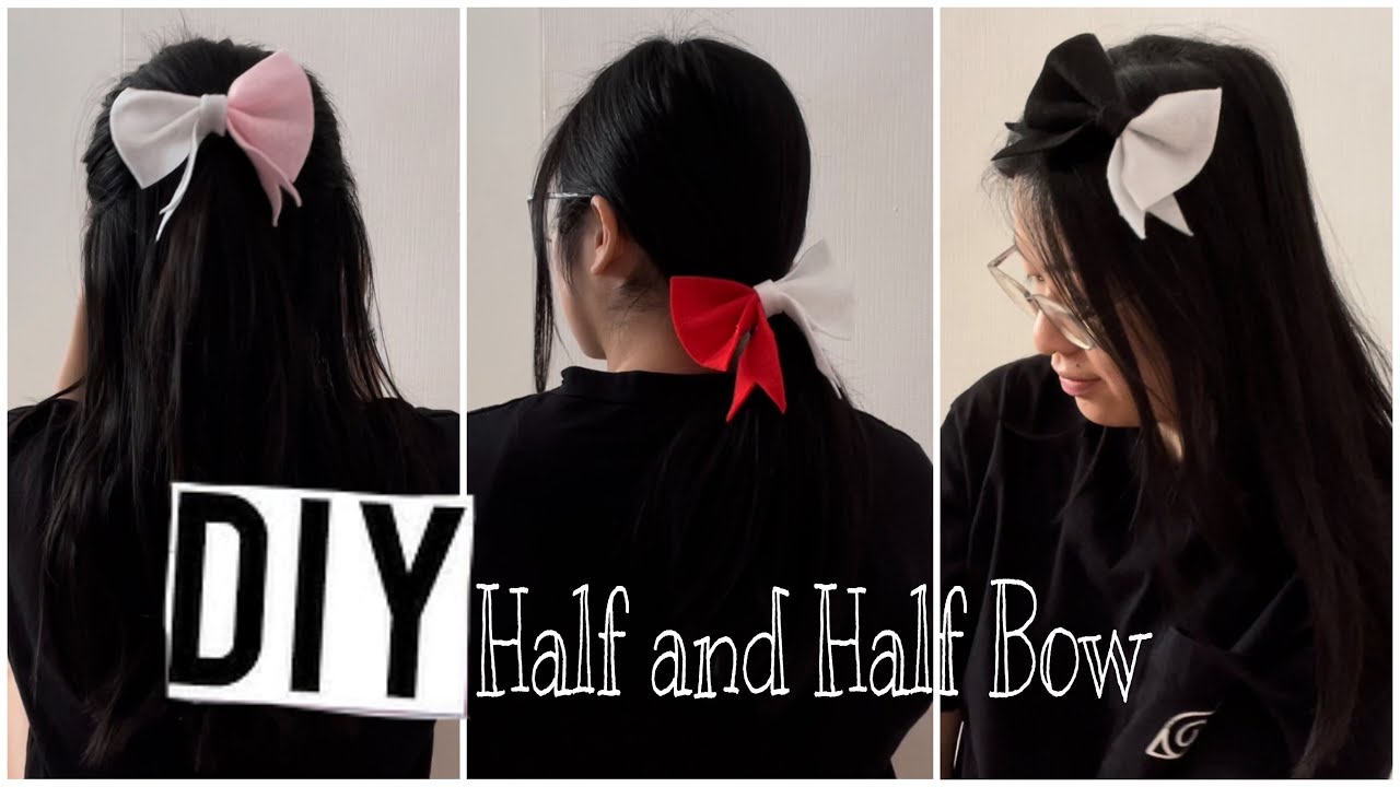 DIY Half and Half Bows - YouTube