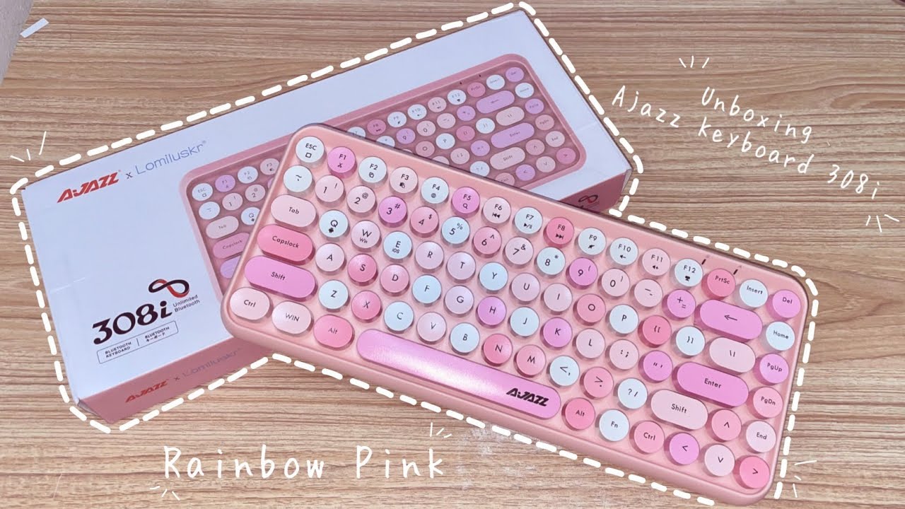 Unboxing 📦 || Set up ⚙️ || Ajazz 308i Bluetooth Keyboard || Rainbow ...