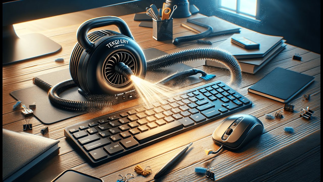🧹 Tekkperry Compressed Air Duster | Mini Vacuum Keyboard Cleaner | 3-In ...
