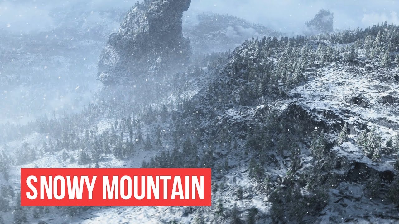 Snowy Mountain for Animation - YouTube