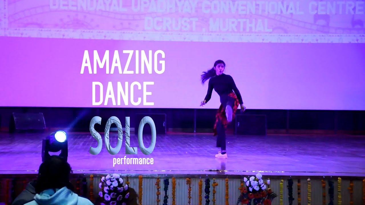 Lovely Solo Dance Performance by DCRUST Girl Student - YouTube