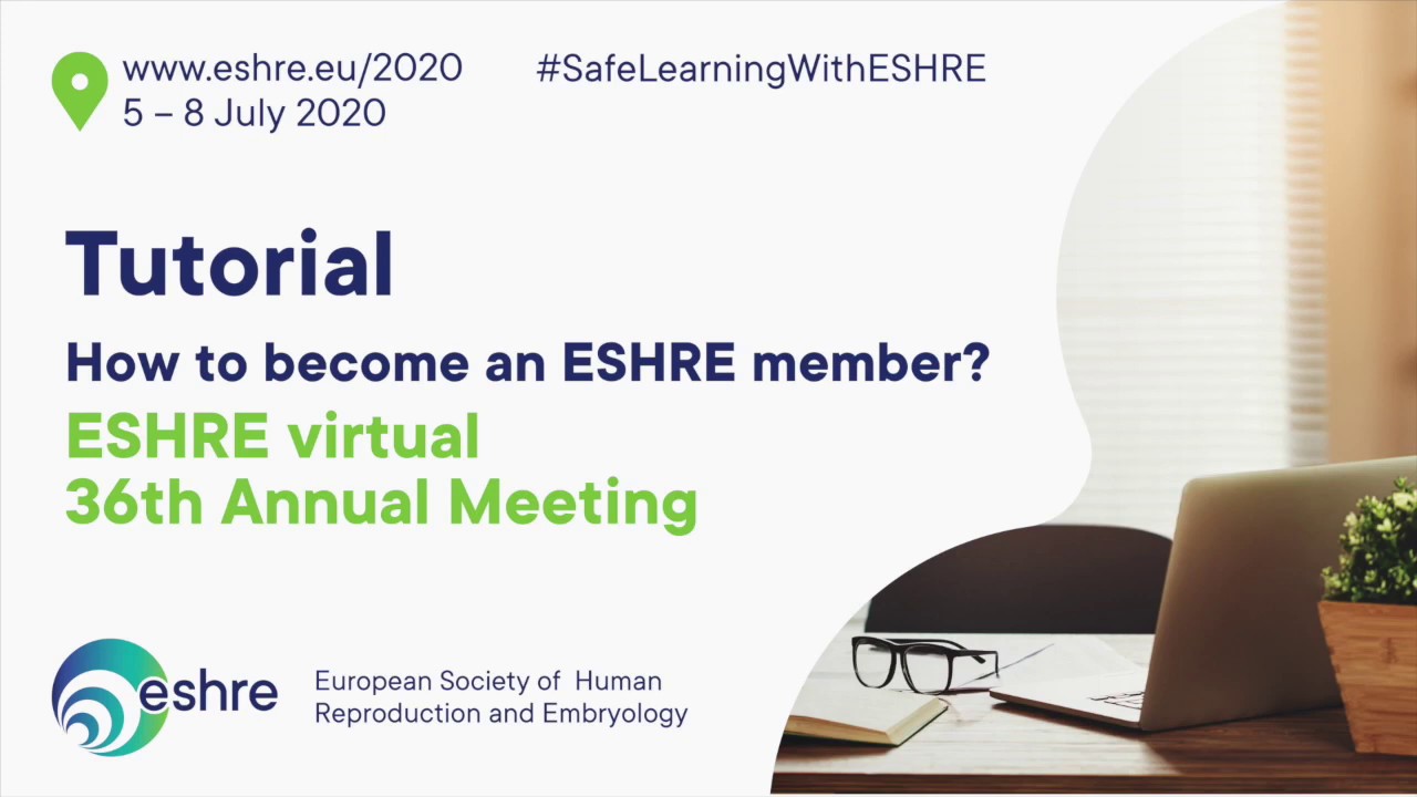 Tutorial: how to become an ESHRE member? - YouTube