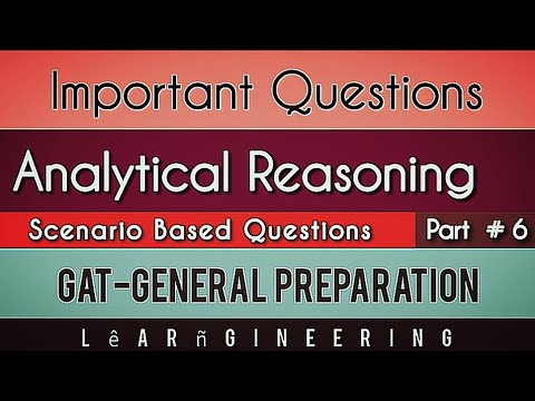Analytical Reasoning Part-6 | NTS Gat General | NAT - HAT - LSAT ...
