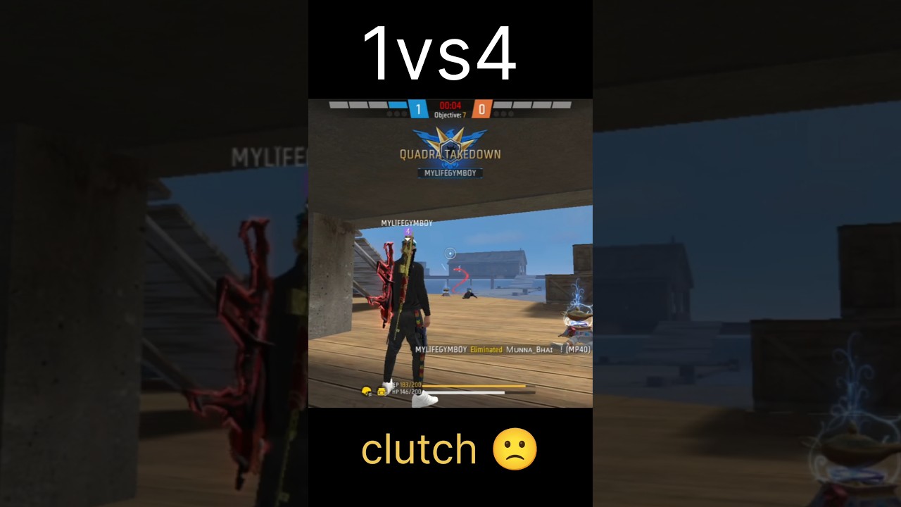1VS4 Clutch In Custom Room Free Fire Gameplay Video #shorts #shortsfeed ...