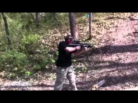 shooting my Steyr Aug CQC with transferable full auto trigg - YouTube