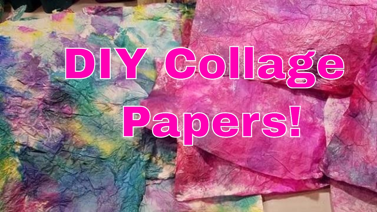 Make Colorful Collage Paper in Bulk! So many pretty colors!! Use on ...