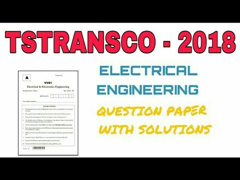 TSTRANSCO AE 2018 QUESTION PAPER - YouTube