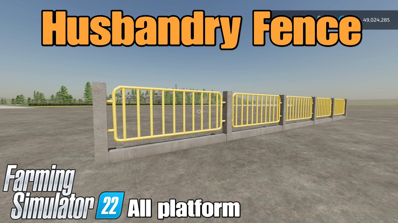 Husbandry Fence / FS22 mod for all platforms - YouTube