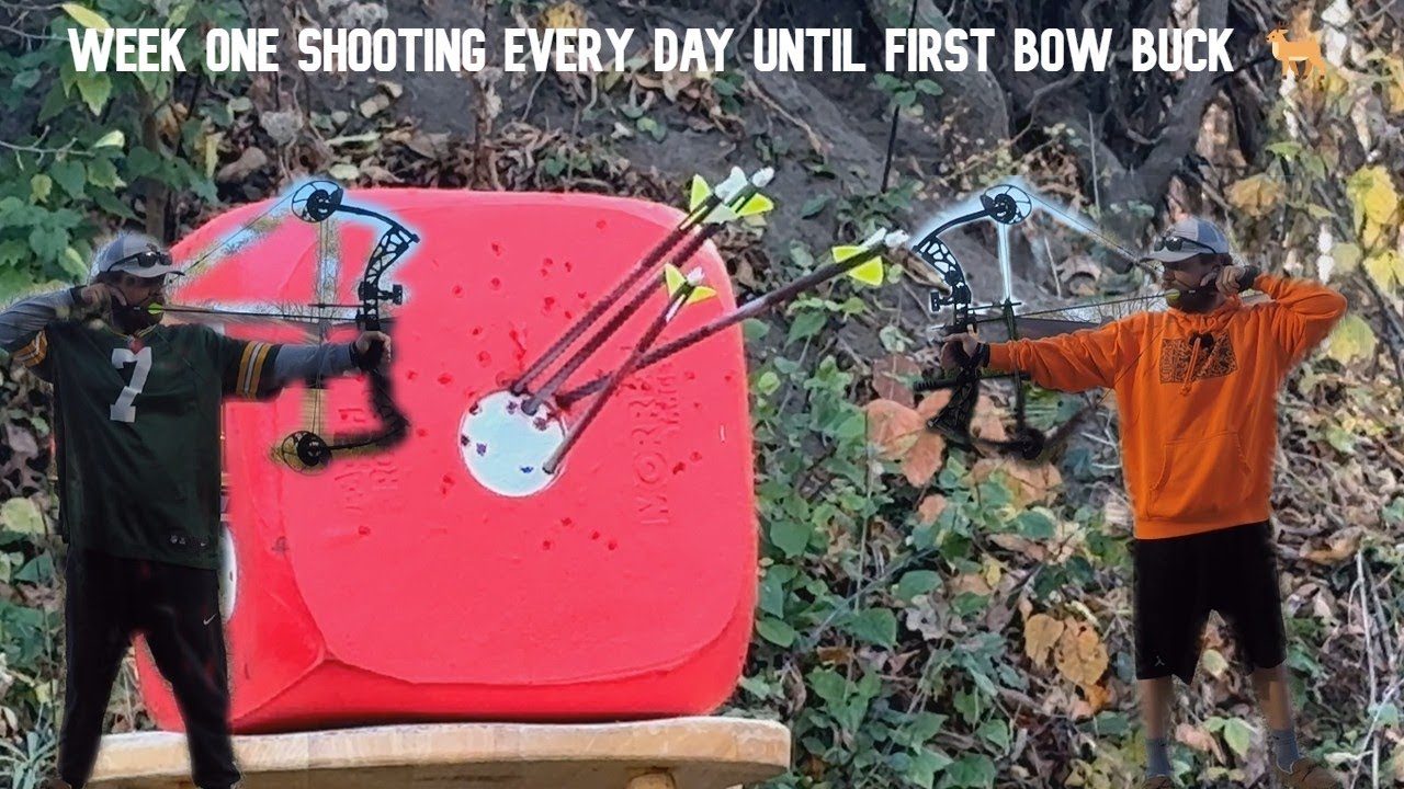 ONE WEEK of Me Shooting My Bow Every Day Until I Get My First Bow Buck ...
