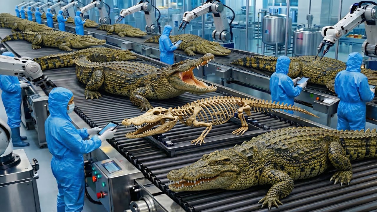 Inside the Modern CROCODILE Bone Factory | The HYPNOTIC Process - YouTube