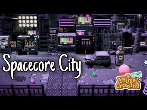 SPACECORE//MOON CITY// ISLAND TOUR//ANIMAL CROSSING:NEW HORIZONS - YouTube