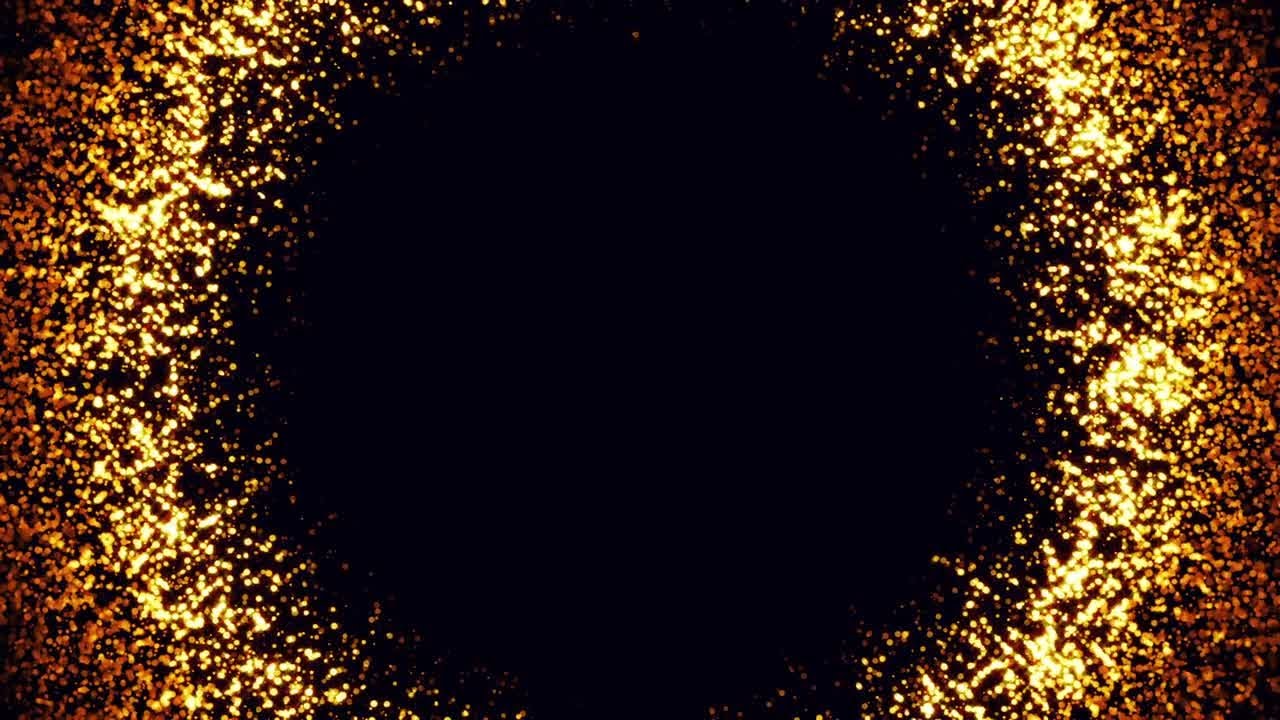 Golden Particles Ring Stock Motion Graphics - YouTube