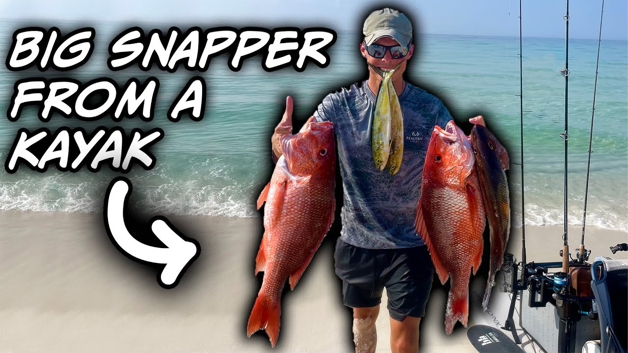 SURPRISE CATCH: MASSIVE Red Snapper Fishing from a KAYAK! - YouTube