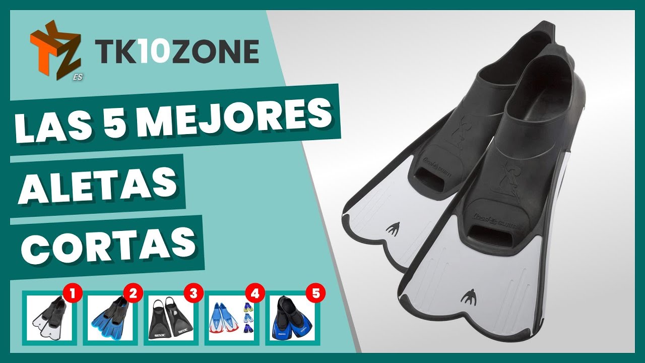 Las 5 mejores aletas cortas ligeras para nadar - YouTube