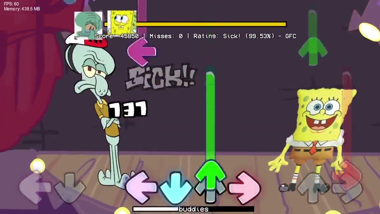 FNF Squidward VS Spongebob (OneShot) Buddies FC - YouTube