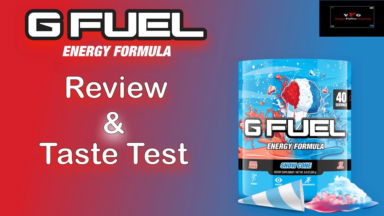G Fuel Snow Cone Review and Taste Test - YouTube
