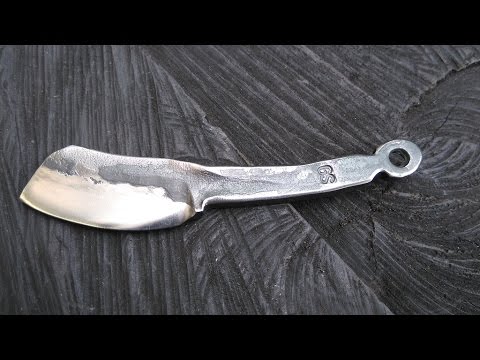 Blacksmithing - forging a straight razor - D2 steel - YouTube