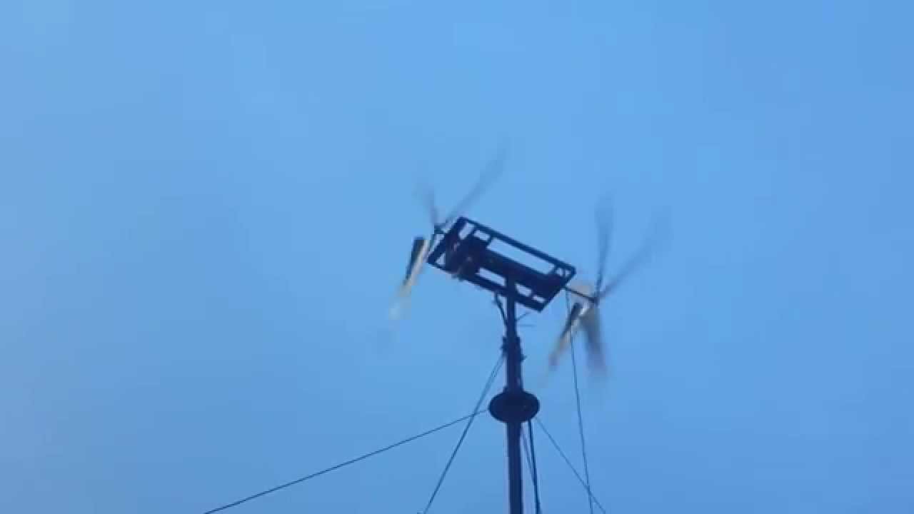 BLDC Motor DIY Wind turbine SPINNING WAY TOO FAST !!! - YouTube