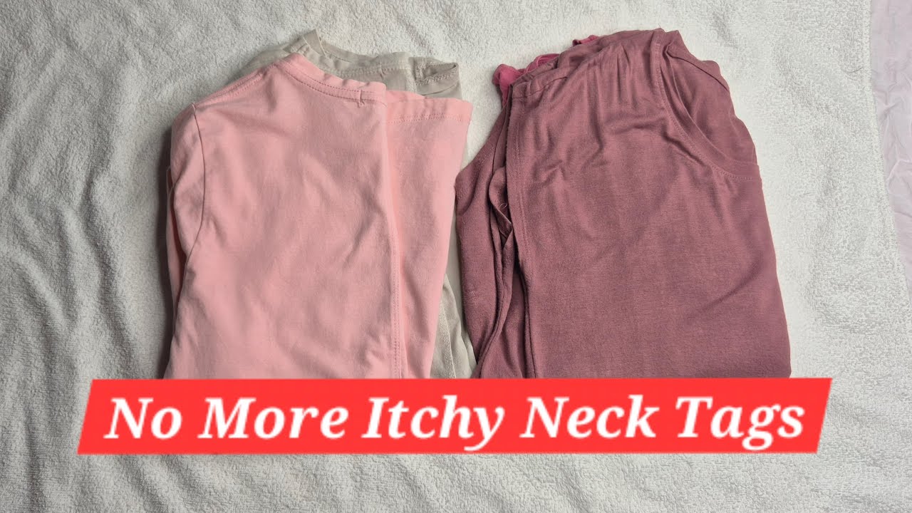Easy Way to Fix Itchy Neck Tags - YouTube