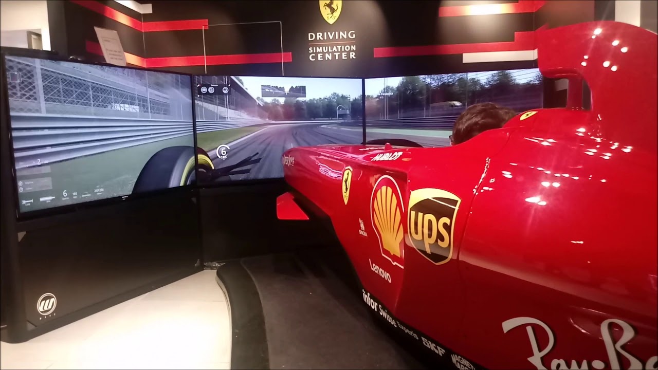 Driving Simulation Center/Loja da Ferrari em Roma - YouTube