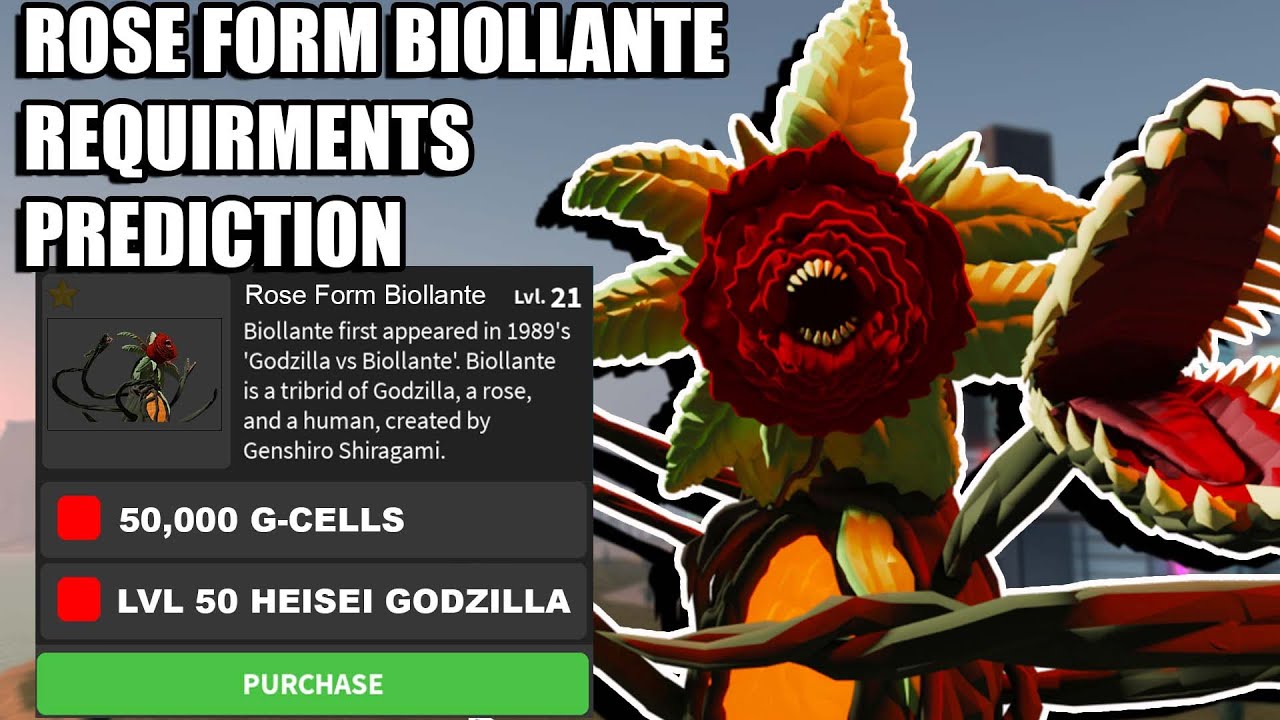 ROSE FORM BIOLLANTE REQUIRMENTS PREDICTION! - Kaiju Universe - YouTube