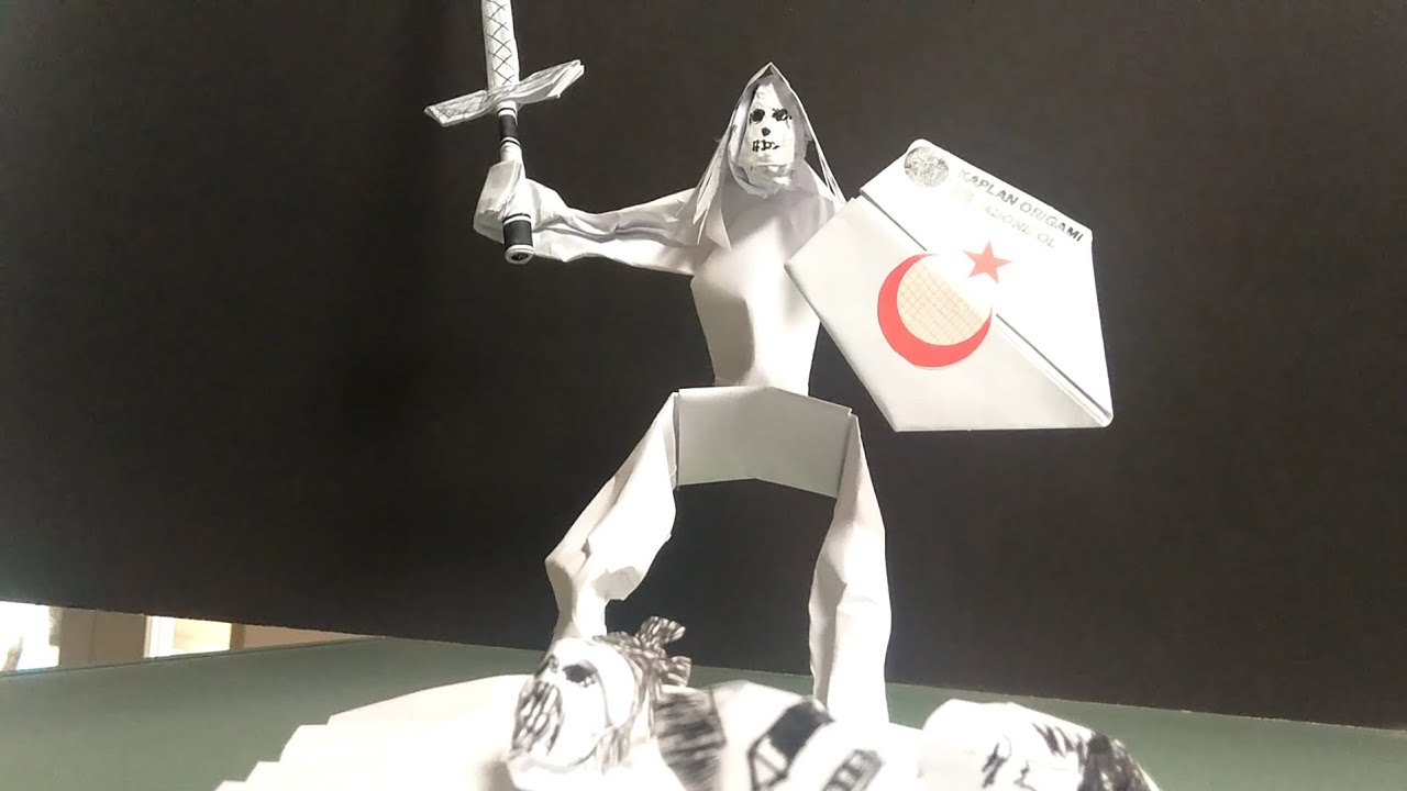 Making a Very Easy Warrior Figure from Paper Kağıttan Çok Kolay Savaşçı ...
