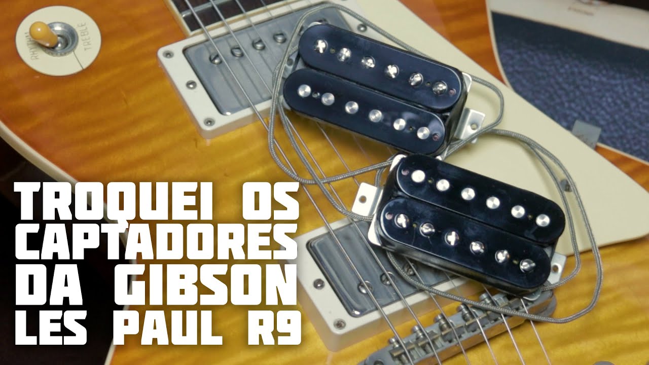 Eu troquei os pickups da R9!!!! Gibson Custombucker III Underwound ...