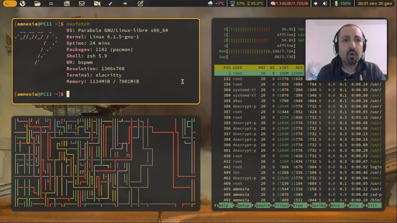 Installazione e configurazione di BSPWM su distro Linux minimale - YouTube