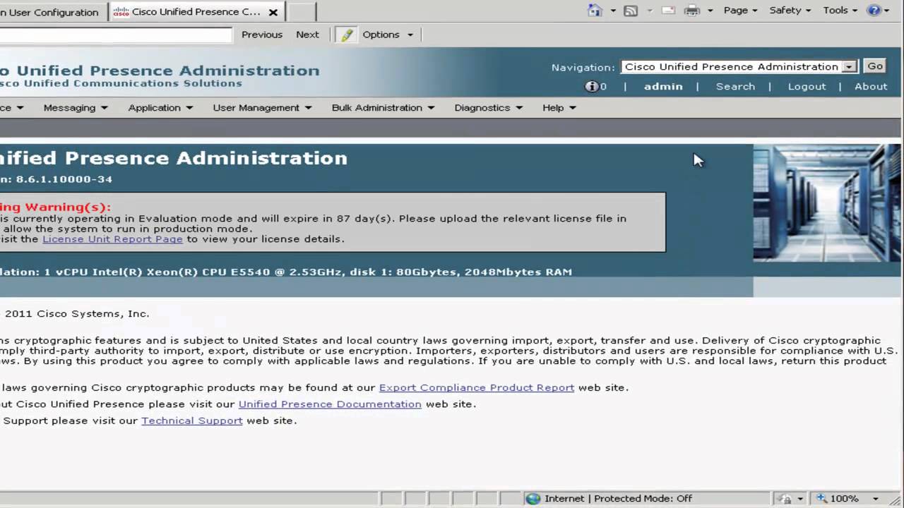 Cisco Business Edition 6000 (BE6K) - Unified Presence 8.6 Configuration ...