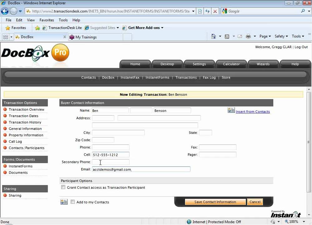 How Do I __ Add Contact to Transaction File_InstanetForms plus DocBox Pro View - YouTube