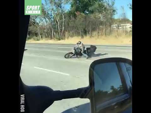 Man Falls Off Motorcycle - YouTube