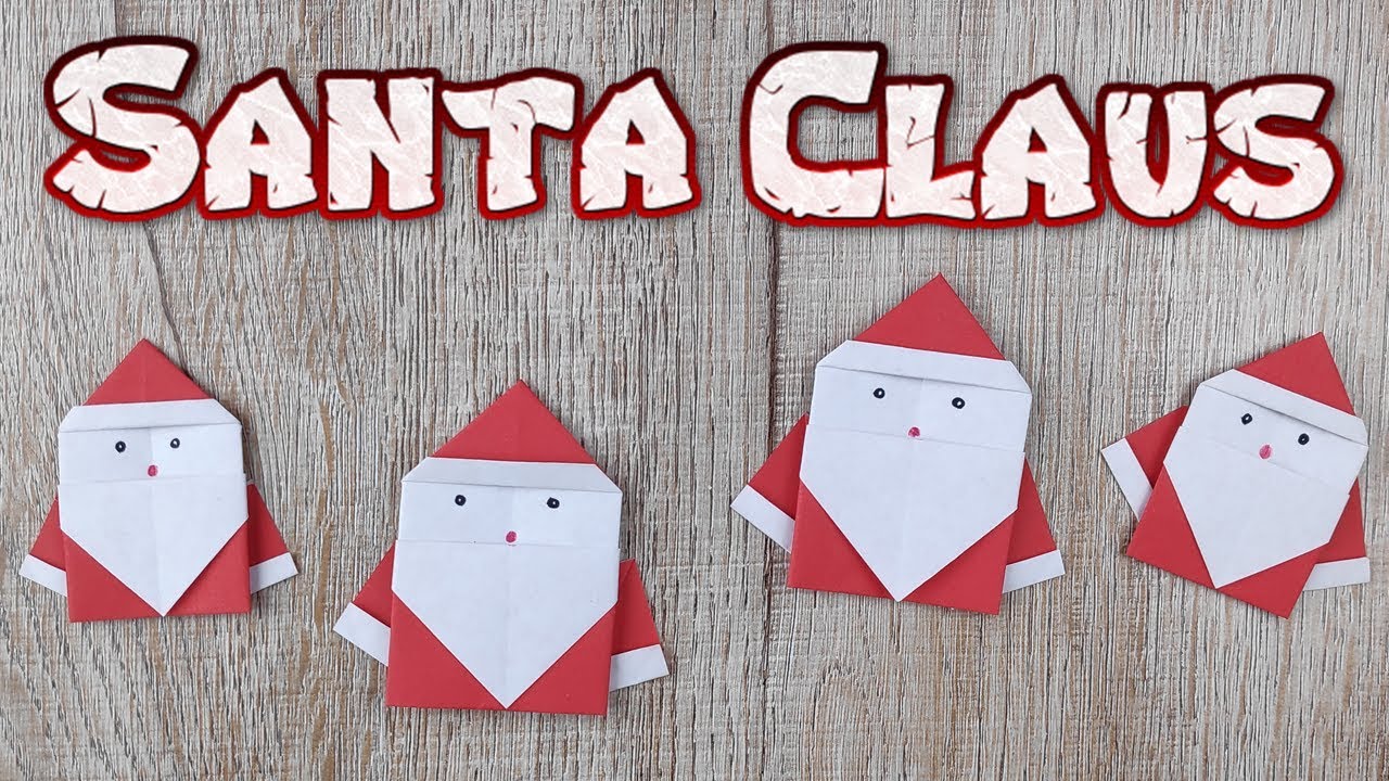Origami Easy Santa Clause | How to make a Santa Claus Folding Tutorial ...