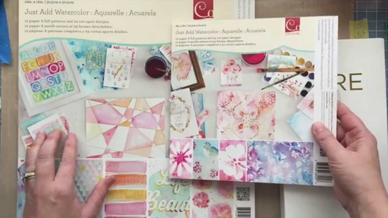 Coscmo Cricket Just Add Watercolor Products and a few demos - YouTube