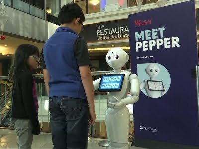Customer Service Robots Debut in Malls, Airports - YouTube