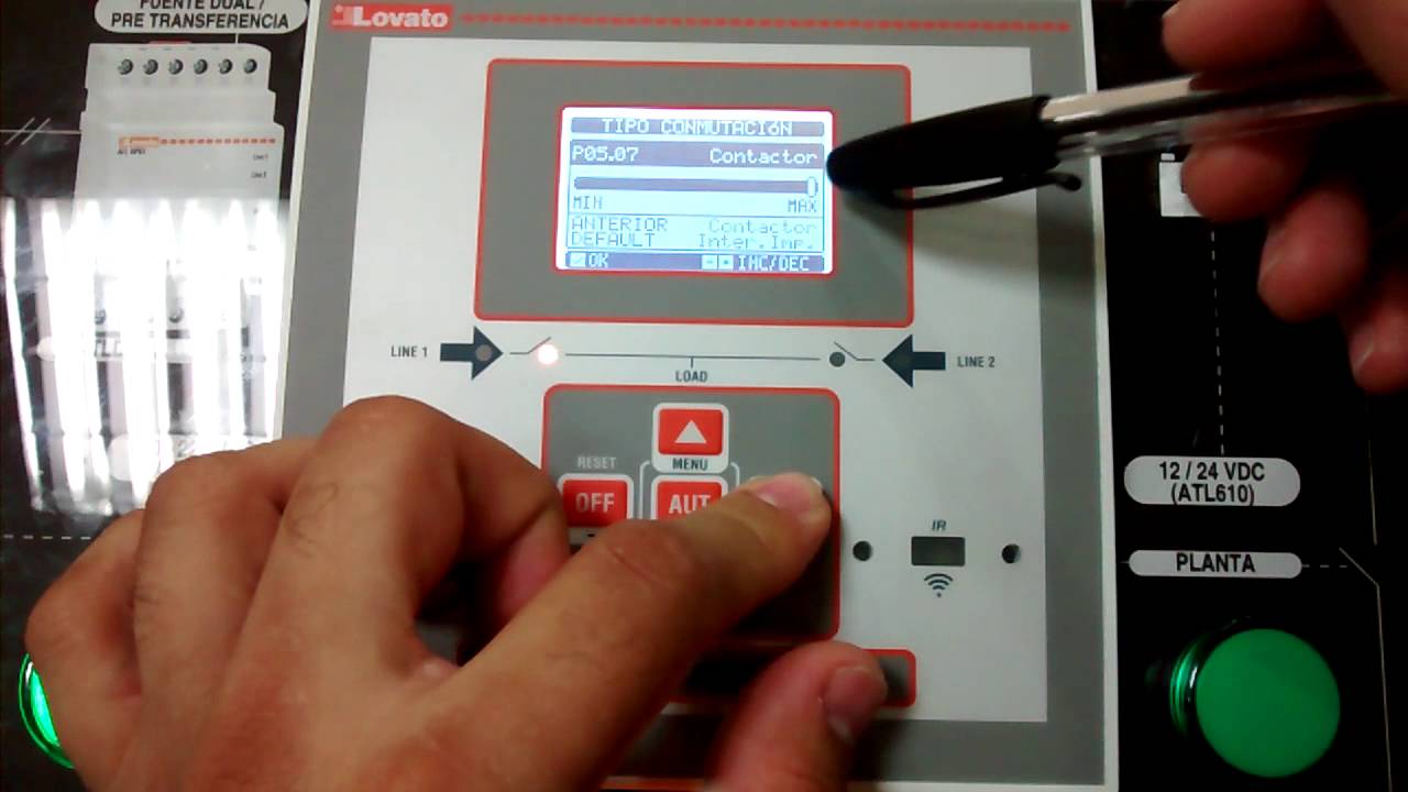 Configuracion básica ATL 600 automatic transfer switch por al empresa ...