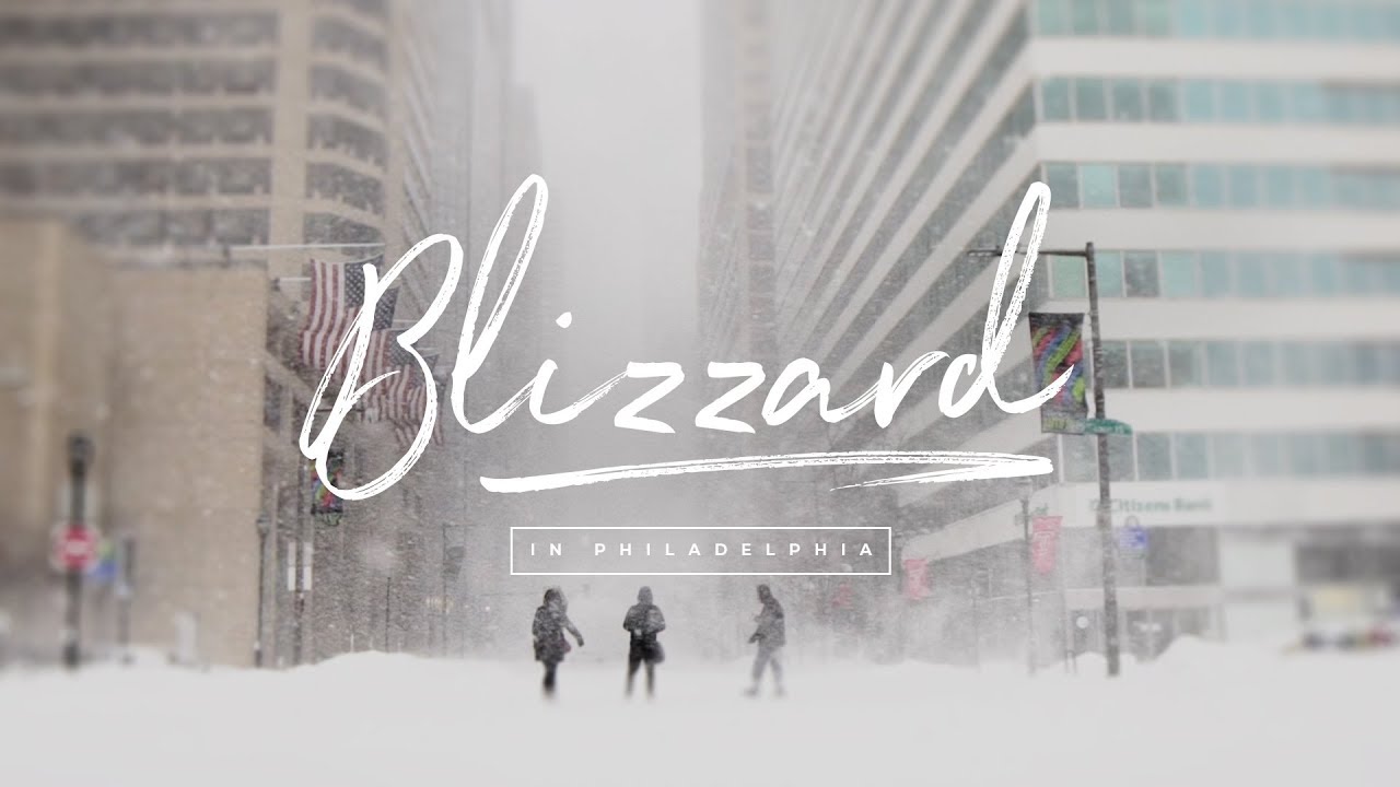 Blizzard in Philadelphia (4k) - YouTube