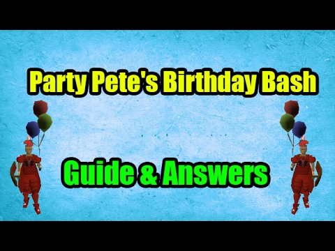 OSRS Party Pete's Birthday Bash 4th Birthday Event Guide Old School ...