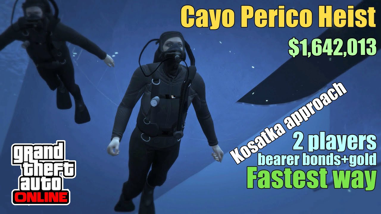 Cayo Perico. Fastest Way for 2 Players. GTA 5 Online - YouTube